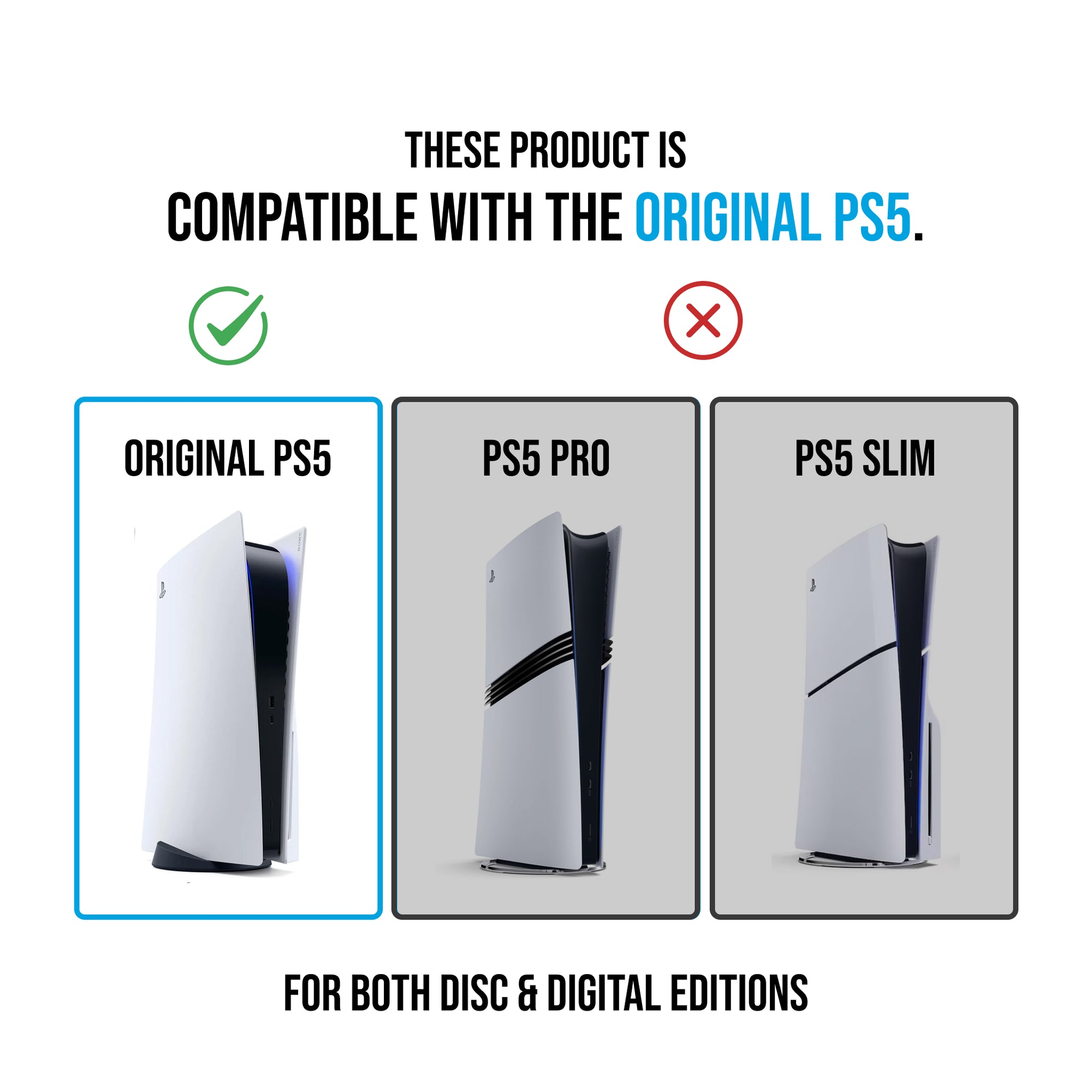Black Plates Pro for Original PS5 – Glistco